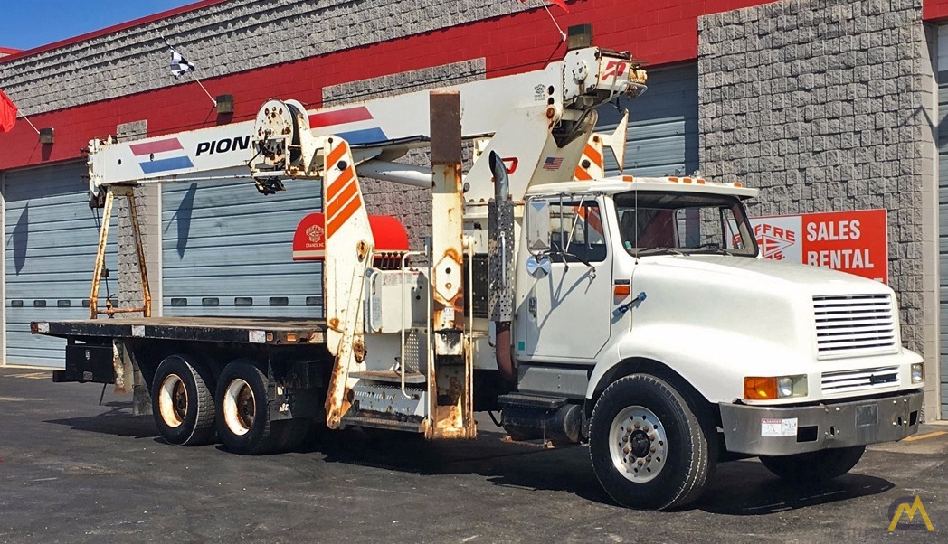 X-type Outrigger Pioneer Crane - 360 degree chart!! For Sale Boom ...