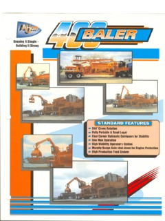 Al-jon 400 Baler Specifications CraneMarket