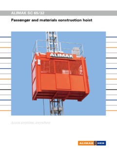 Alimak Hek Specifications CraneMarket