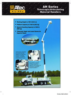 Bucket Truck Aerial Platforms Altec Specifications CraneMarket