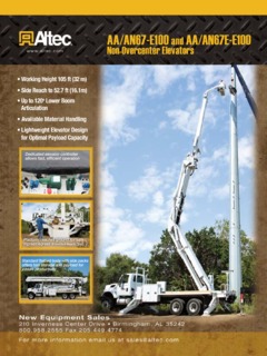Bucket Truck Aerial Platforms Altec AA67E-E100 Specifications CraneMarket