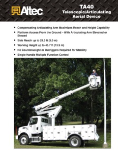 Articulating Telescopic Boom Altec Specifications CraneMarket