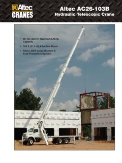 Altec AC26 Series Specifications CraneMarket