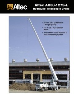 Altec AC38 Series Specifications CraneMarket