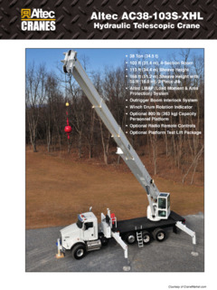 Altec Specifications CraneMarket