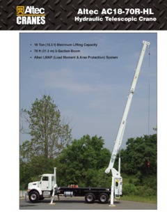 Altec AC18-70 Series Specifications CraneMarket