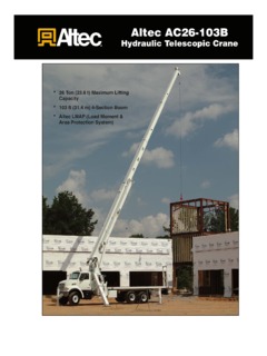 Altec AC26 Series Specifications CraneMarket