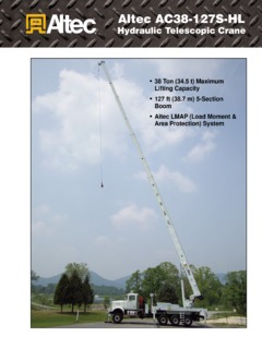 Altec AC38 Series Specifications CraneMarket