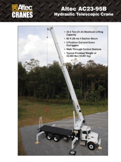 Boom Trucks Altec Specifications CraneMarket