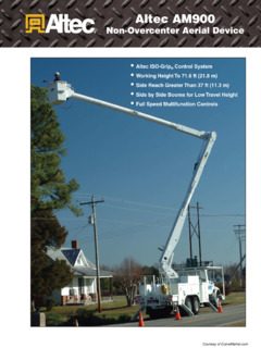 Bucket Truck Aerial Platforms Altec Specifications CraneMarket