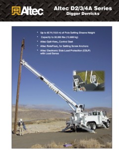 Digger Derricks Altec Specifications CraneMarket