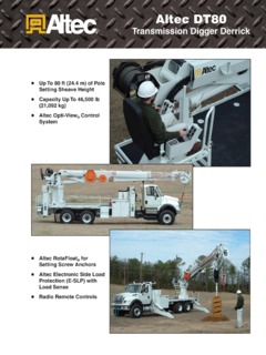 Digger Derricks Specifications CraneMarket