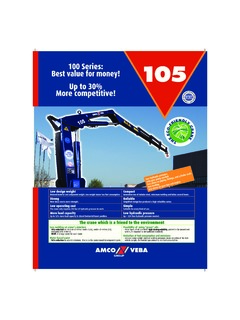 Amco Veba 105/3S Specifications CraneMarket