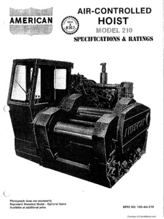 Hoist Drum WInches American MODEL 210 Specifications CraneMarket