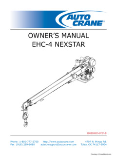 Auto Crane Specifications CraneMarket
