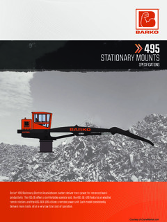 Barko 495-SER-ERS Specifications CraneMarket