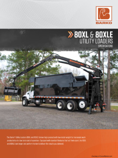 Loader Cranes Barko Specifications CraneMarket