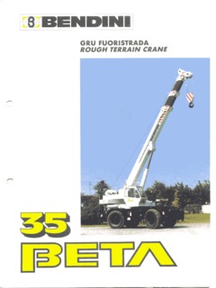 Bendini Specifications CraneMarket