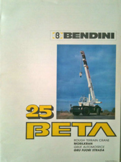 Bendini Specifications CraneMarket
