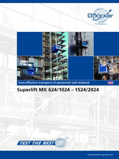 Bocker Superlift MX 1024 Specifications CraneMarket