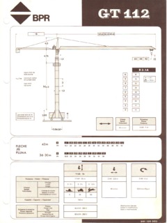 Tower Cranes BPR Specifications CraneMarket