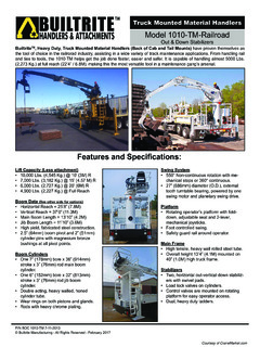 CraneMarket specifications