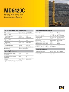 Drilling Rigs Caterpillar (CAT) Specifications CraneMarket