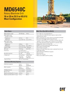 Drilling Rigs Caterpillar (CAT) Specifications CraneMarket