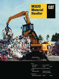 Caterpillar (CAT) M322D MH Specifications CraneMarket