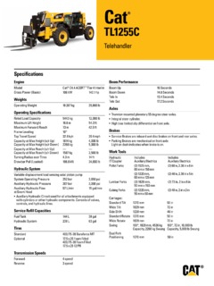 Telehandlers Caterpillar (CAT) Specifications CraneMarket