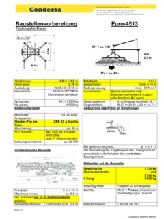Condecta Specifications CraneMarket