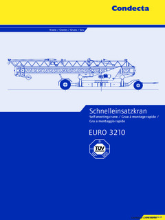 Condecta Specifications CraneMarket