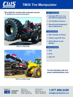 Tire Handler Manipulators CWS Industries Specifications CraneMarket