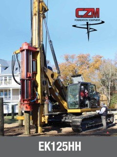 Drilling Rigs Crawler Track Mounted CZM Foundation Equipment EK125HH ...