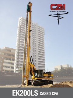 Drilling Rigs CZM Foundation Equipment EK200LS Cased CFA Specifications ...