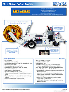 Cable Handler Pullers Specifications CraneMarket