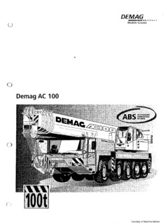 Demag AC 100 Specifications CraneMarket
