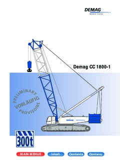 Crawler Cranes Demag Specifications CraneMarket