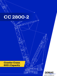 Crawler Cranes Demag Specifications CraneMarket