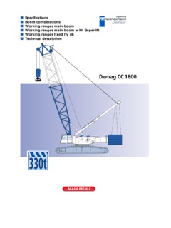 Crawler Cranes Demag Specifications CraneMarket