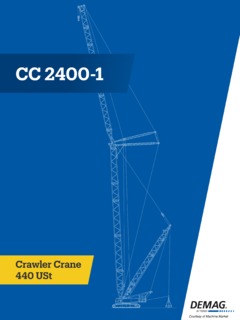Crawler Cranes Demag Specifications CraneMarket