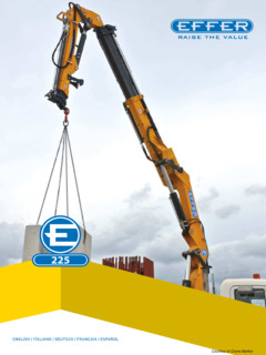 Articulating Knuckle Boom Cranes Effer 225 5S+JIB 2S Specifications ...