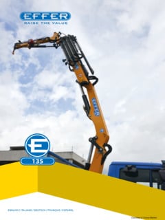 Articulating Knuckle Boom Cranes Effer 135 3S+JIB 2S Specifications ...