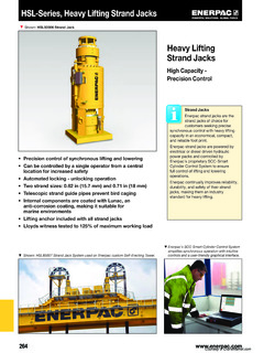 Enerpac Specifications CraneMarket