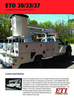 Bucket Truck Aerial Platforms ETI Specifications CraneMarket