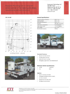 Bucket Truck Aerial Platforms ETI Specifications CraneMarket