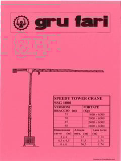Fari SSG 1000 Specifications CraneMarket