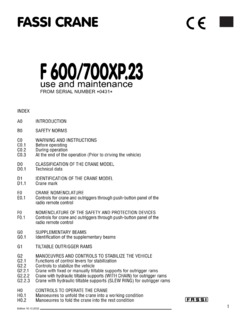 Fassi F600.23 Specifications CraneMarket