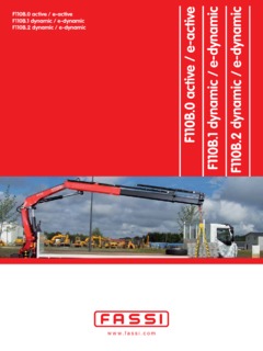 Fassi F110 Series Specifications CraneMarket