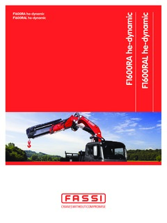 Fassi Specifications CraneMarket